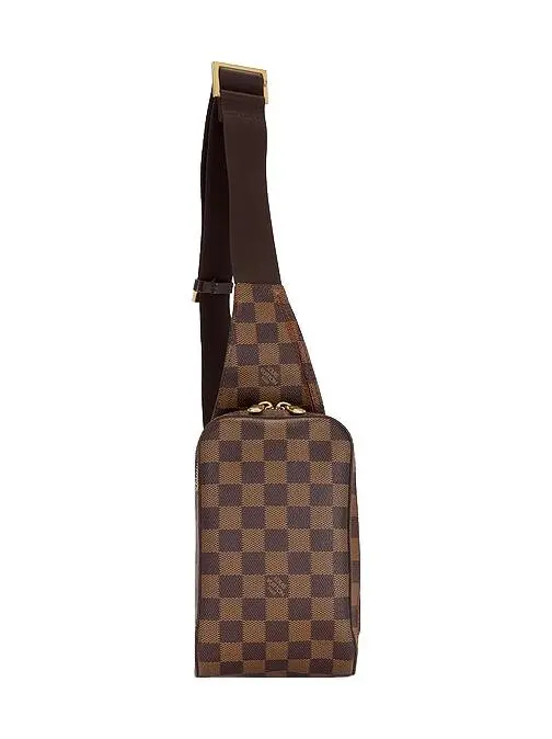 LOUIS VUITTON Damier Ebene Geronimos Belt Bag - Brown