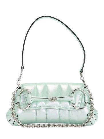 Gucci Horsebit Clutch - Silver