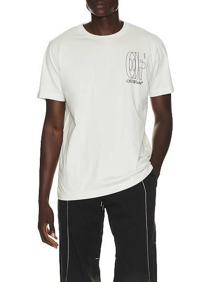 Off-White Double Arrow Slim Tee - Bluewash