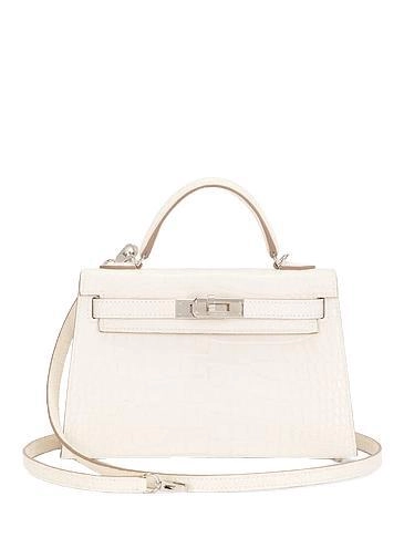 Hermès Matte Alligator Kelly 20 Sellier Handbag - Nata