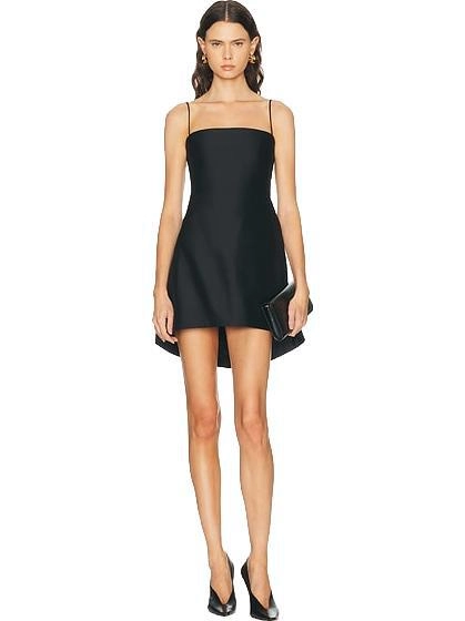 Balenciaga Babydoll Strap Dress - Black