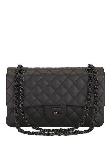 Chanel Lambskin So Classic Double Flap Bag - Black