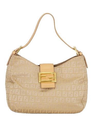 Fendi Zucchino Hobo Bag - Neutral