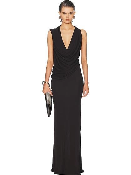 TOM FORD Crepe Jersey Evening Dress - Espresso