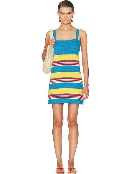 Posse Tammy Dress - Blue Multi Stripe
