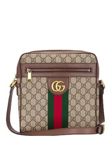 Gucci Ophidia Shoulder Bag In Gg Supreme Canvas - Beige