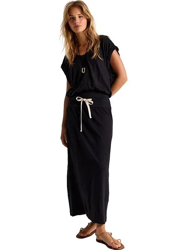 Free People Windward Tee Dress At - Black