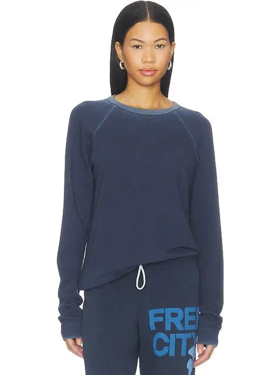 FREECITY Lucky Rabbits Sweatshirt In . Also - Navy