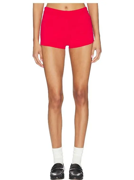 Superdown Jayella Knit Short In . Also - Red