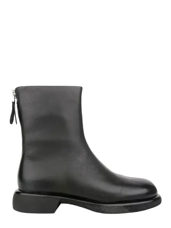LINDA BAUMANN Zip-fastening Leather Ankle Boots - Black