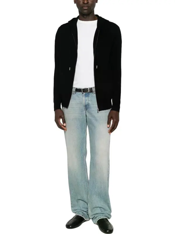Eric Bompard Zip-up Hoodie - Black