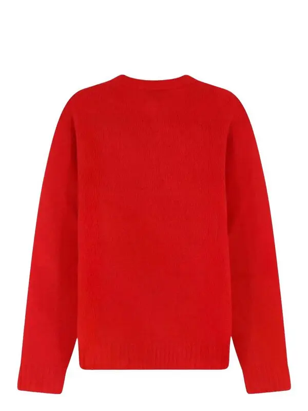 ALYSI Ribbed-trim Crew-neck Sweater - Red