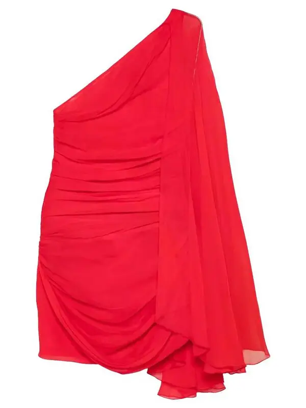 Giuseppe Di Morabito One-shoulder Draped Mini Dress - Red
