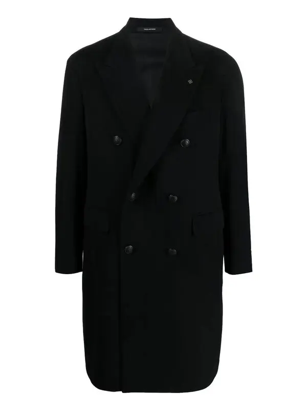 Tagliatore Double-breasted Tailored Coat - Black