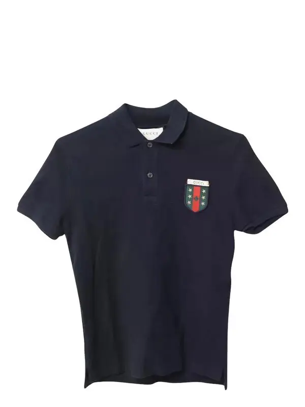 Gucci Web Crest Polo Shirt - Blue