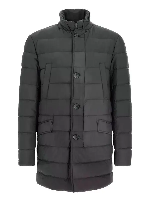 Herno Quilted Down Coat - Grey