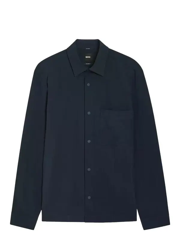BOSS Patch-pocket Shirt - Blue