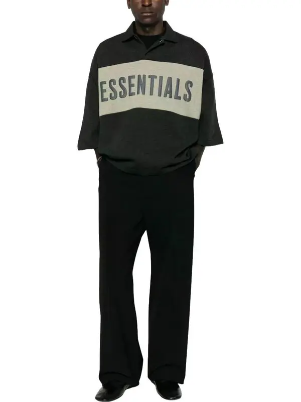 Fear Of God Essentials Logo-print Polo-shirt - Grey