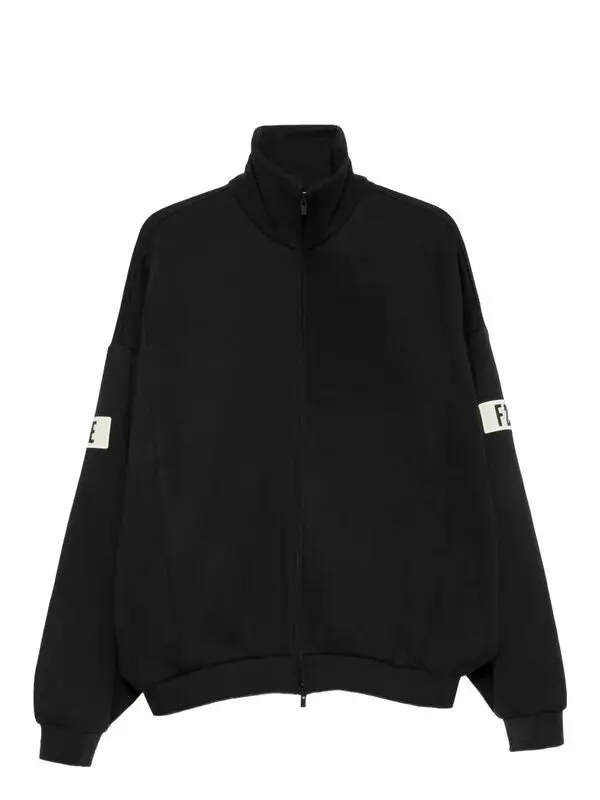 Fear Of God Logo-patch Zip-up Jacket - Black