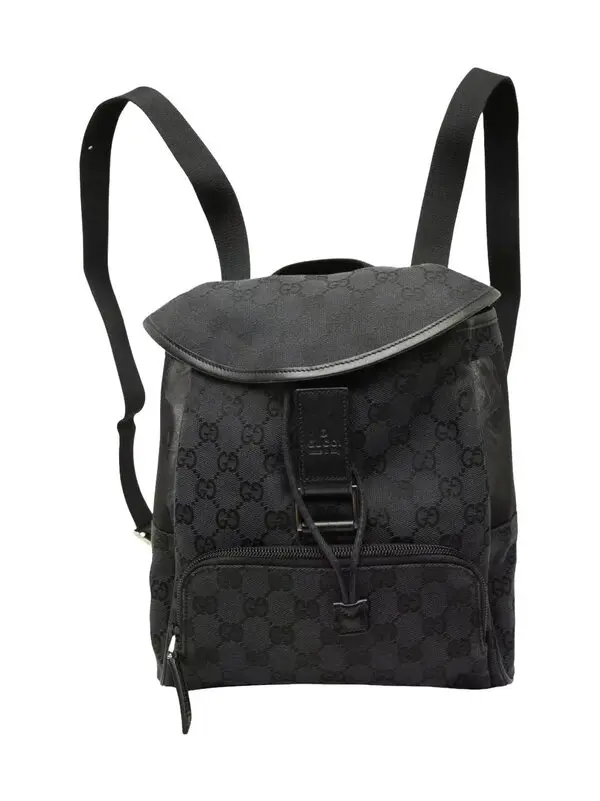 Gucci 2000-2015 Gg Canvas Backpack - Black