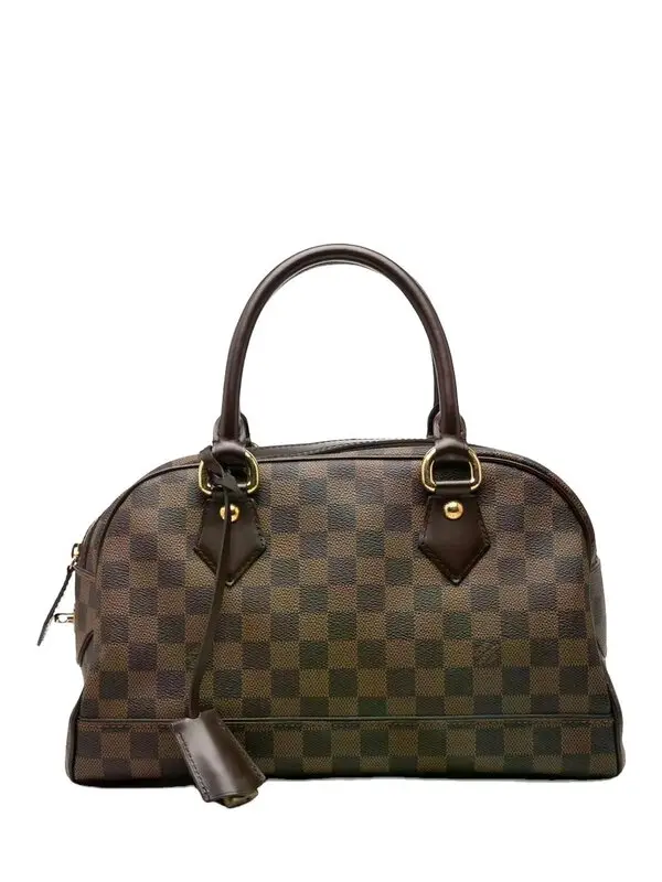 LOUIS VUITTON 2006 Damier Ebene Duomo Handbag - Brown