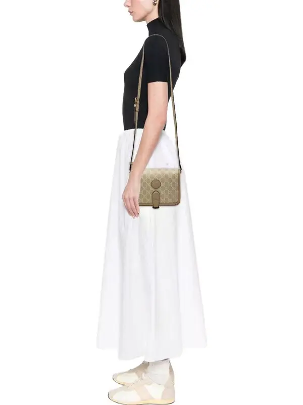 Gucci 2016-2026 Mini Gg Supreme Interlocking G Crossbody Bag - Neutrals