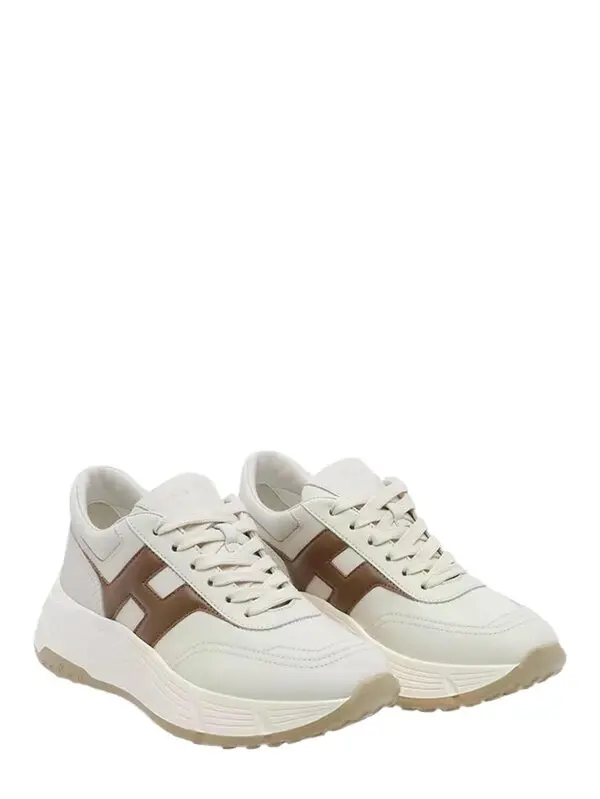 Hogan Hi-fi Logo-patch Sneakers - Neutrals