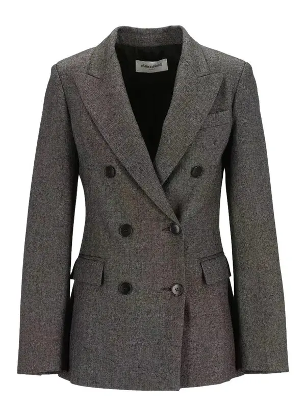 AL DUCA D’AOSTA 1902 Double-breasted Peak-lapel Jacket - Grey