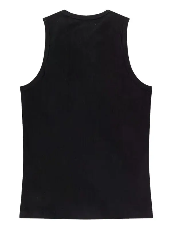 TONYWACK Ribbed Sleeveless Tank Top - Black