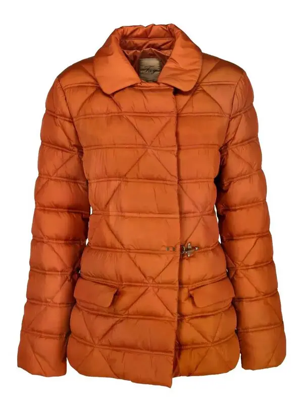 FAY Quilted Puffer Jacket - Orange