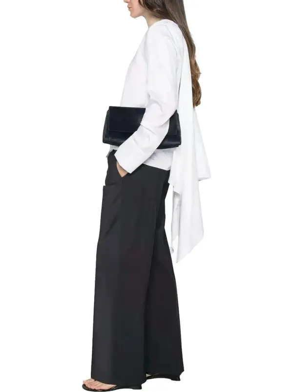 Peserico Elasticated-waistband Pressed-crease Trousers - Blue