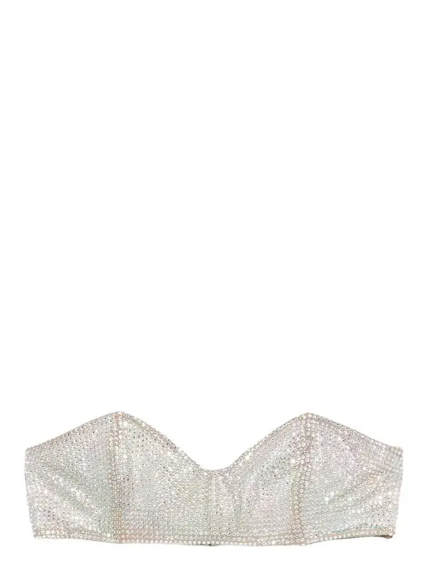 Giuseppe Di Morabito Crystal-embellished Top - Silver