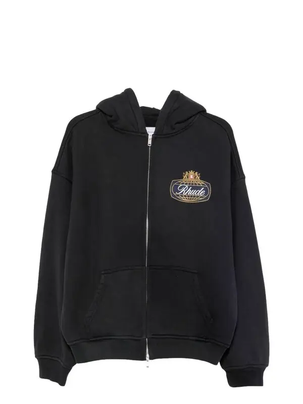 Rhude Zip-up Hoodie - Blue