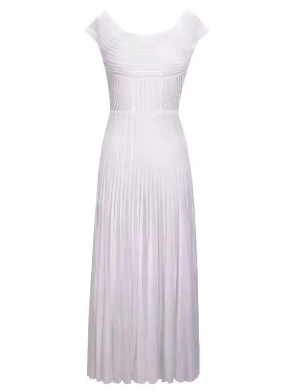 GEMY MAALOUF Off-shoulder Midi Dress - White