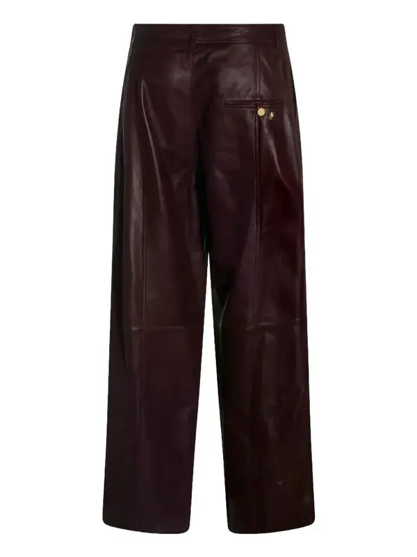 Alberta Ferretti Wide-leg Trousers - Red