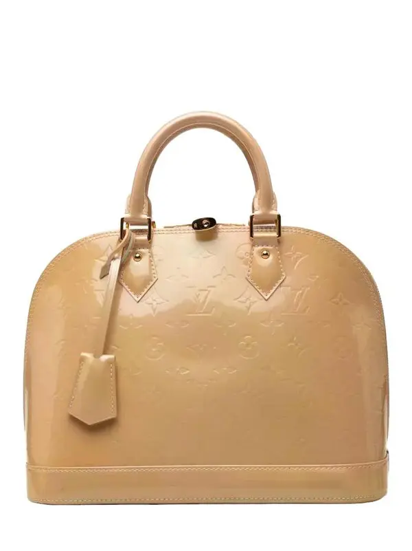 LOUIS VUITTON Monogram Vernis Alma Pm Handbag - Neutrals
