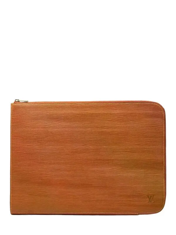 LOUIS VUITTON Epi Poche Document Business Bag - Brown