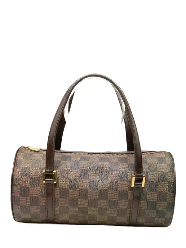 LOUIS VUITTON 2004 Damier Ebene Papillon 30 Handbag - Brown