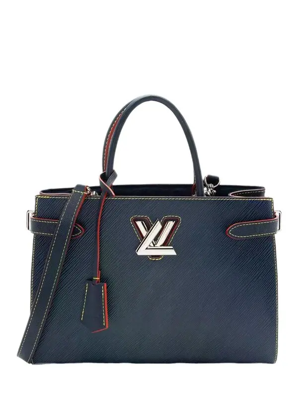 LOUIS VUITTON Epi Leather Twist Tote Bag - Blue