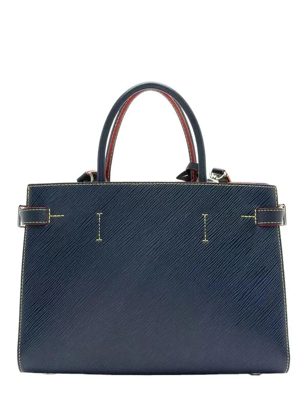 LOUIS VUITTON Epi Leather Twist Tote Bag - Blue