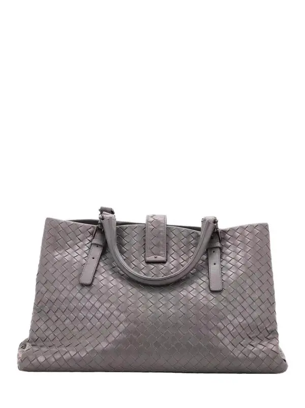 Bottega Veneta Roma Bag Intrecciato Nappa Medium Tote Bag - Metallic