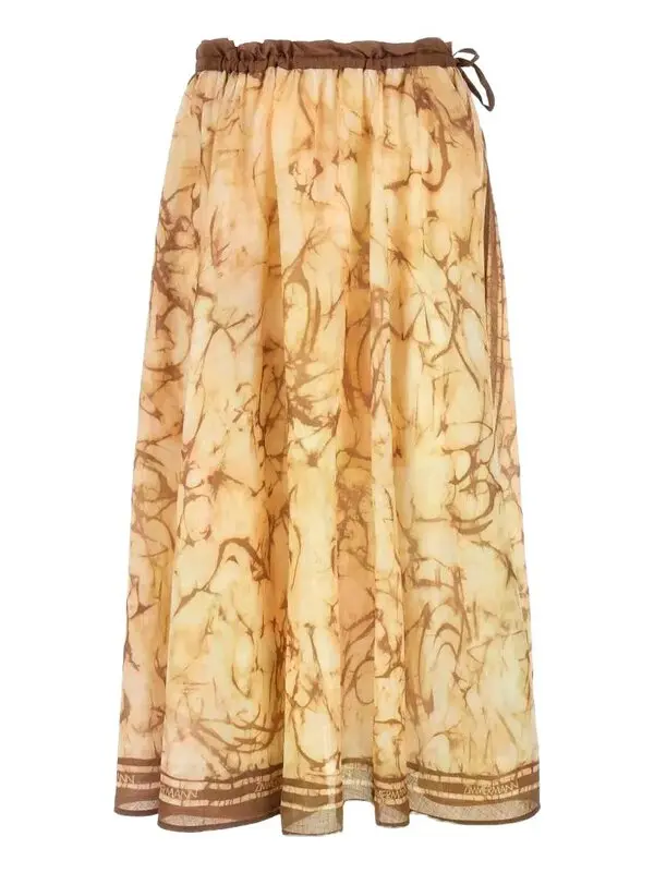 Zimmermann Indra Midi Skirt - Neutrals