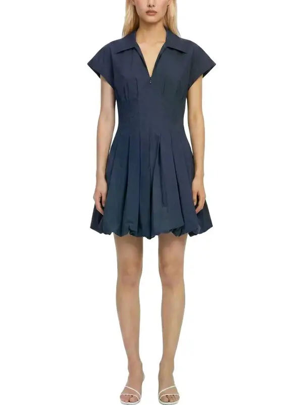 Simkhai Lirinne Bubble-hem Minidress - Blue