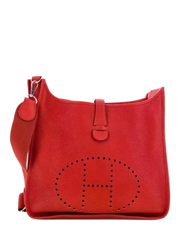 Hermès Evelyne Bag Gen Iii Clemence Gm Crossbody Bag - Red