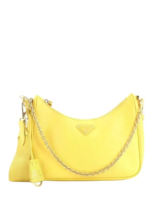Prada Re-edition 2005 Shoulder Bag Saffiano Leather - Yellow