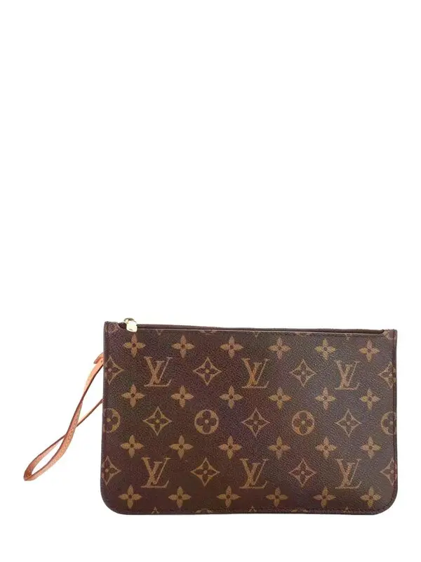 LOUIS VUITTON Monogram Canvas Large Pouch - Brown