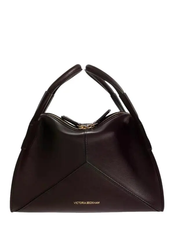 Victoria Beckham Mini Plié Leather Tote Bag - Red