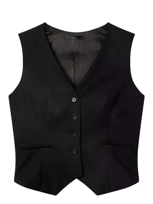 Paul Smith Buttoned Waistcoat - Black