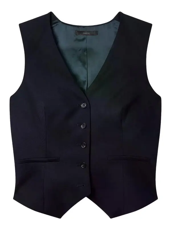 Paul Smith Buttoned Waistcoat - Blue