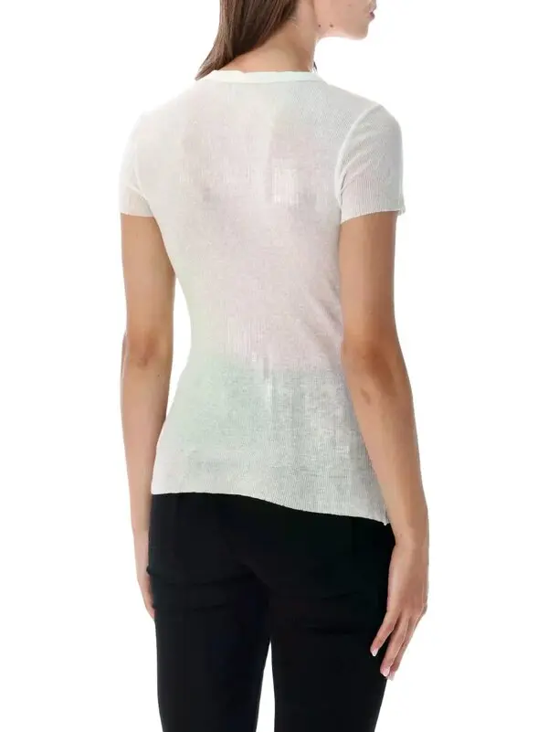 JAMES PERSE Ribbed-knit T-shirt - Neutrals